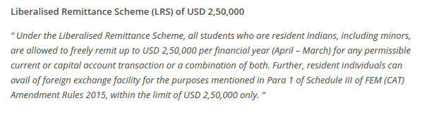 liberalised remittance scheme