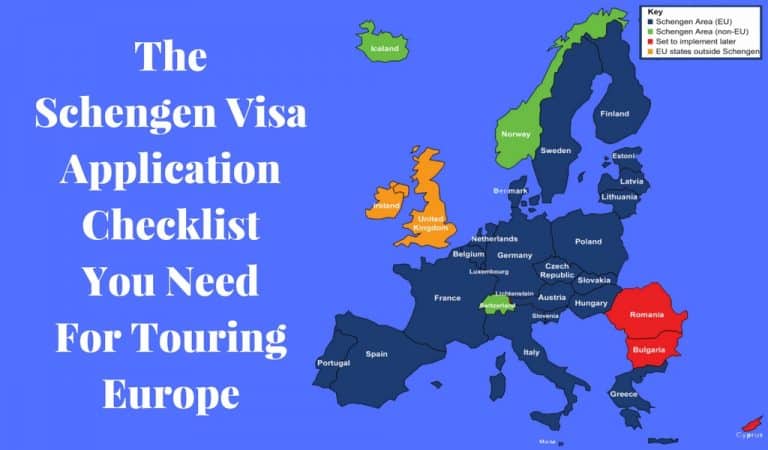 The Schengen Visa Application Checklist