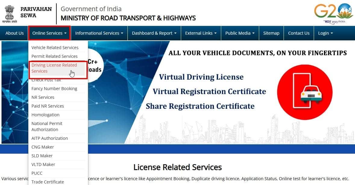 Apply International Driving License Online in Parivahan (13 Steps)