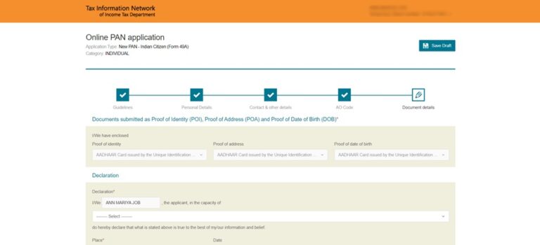 Protean-PAN-application-Document-Details