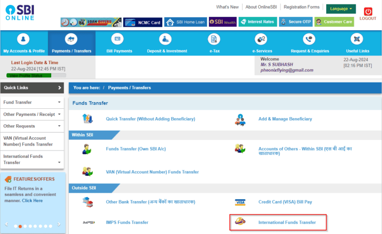 How to Transfer Money Abroad From SBI Online: Process & Charges
