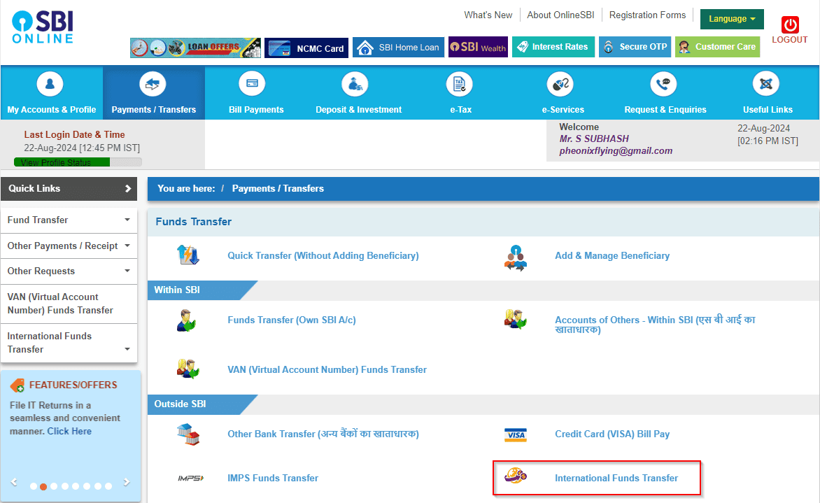How to Transfer Money Abroad From SBI Online: Process & Charges